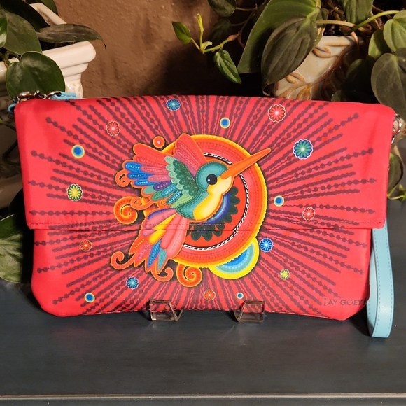 Ay Güey | Bags | Ay Gey Colibri Pink Hummingbird Foldover Convertible ...